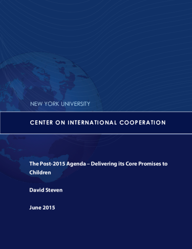 Post-2015 Development | Center on International Cooperation