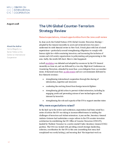 Peace Operations | Center on International Cooperation