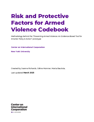 Protective Factors | Center on International Cooperation